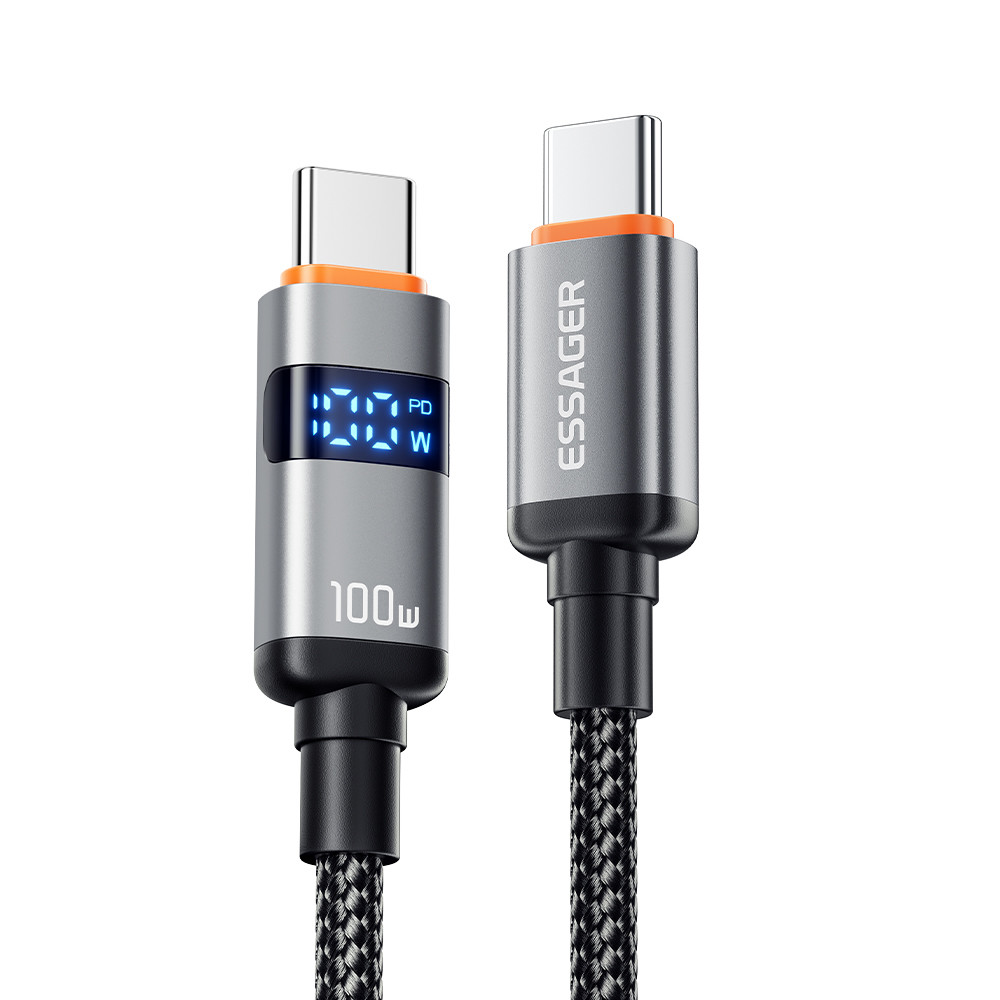 Braid Shielding USB C To C Charging Cable 100W 1m 2m ES-X61 Series