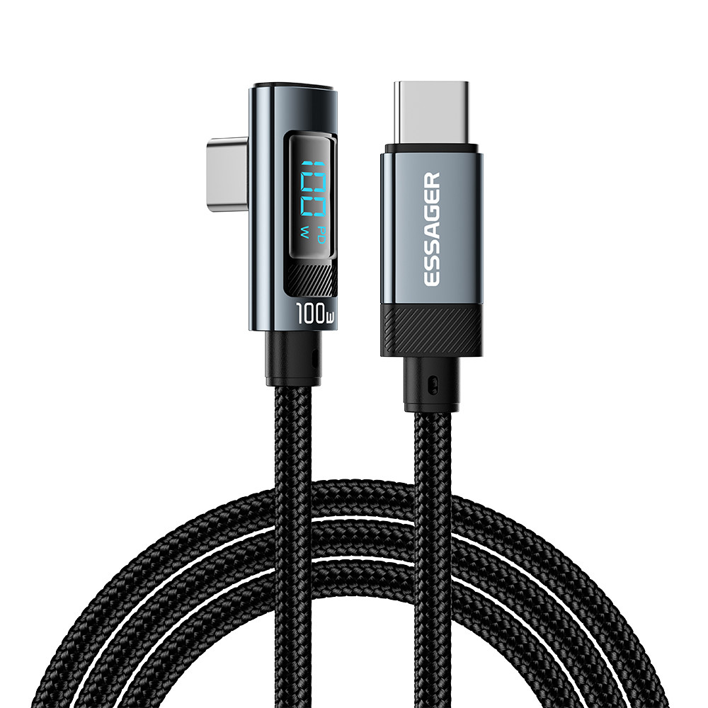 Aluminum Alloy C-C USB C To C Charging Cable 100W ES-X47 Series 1m 2m