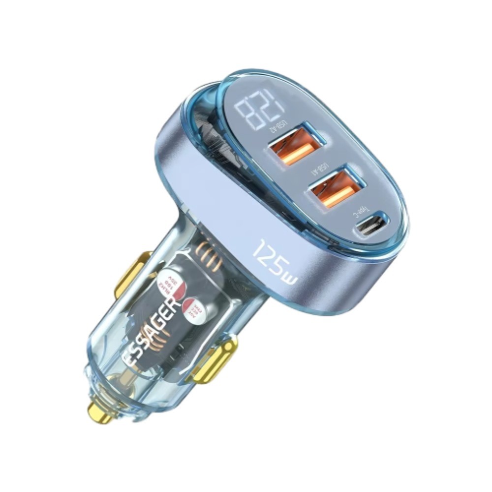 Official Store Digital Display Car Chargers 125W Transparent with 1 ...