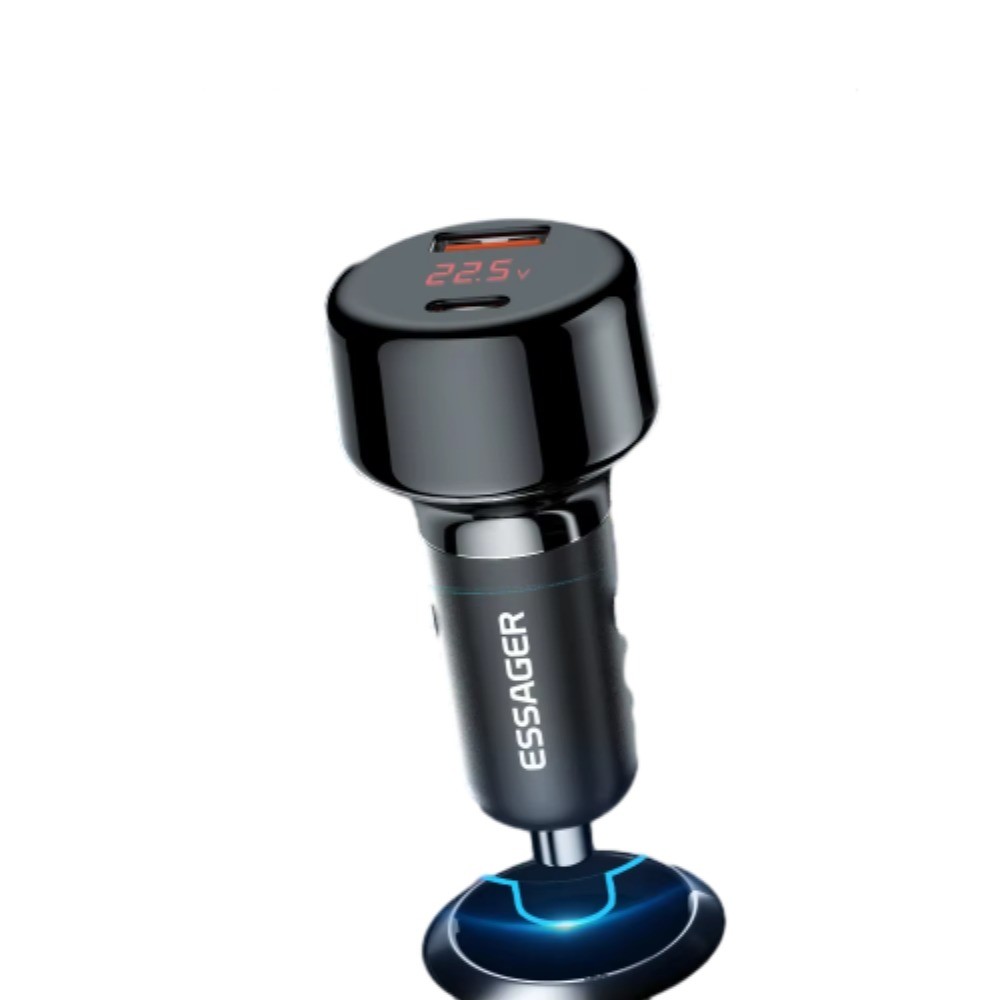 Torch Intelligent Digital Display Car Chargers USB A Type C PD QC 3.0 ...